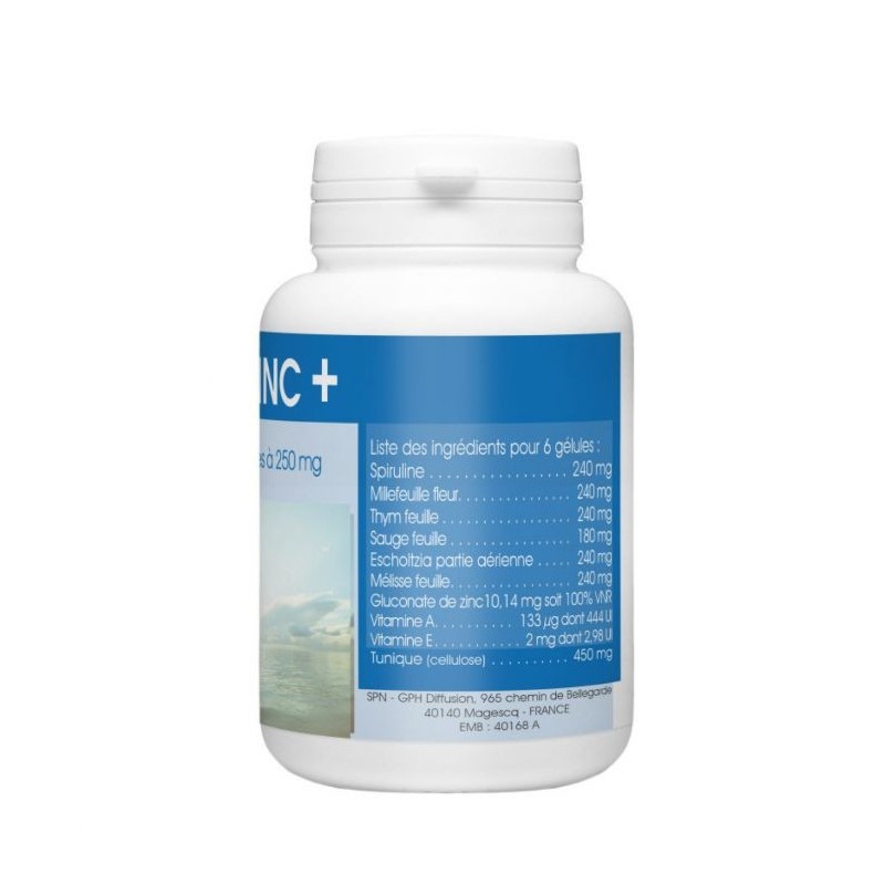 GPH DIFFUSION Menozinc 250 mg | 60 gélules